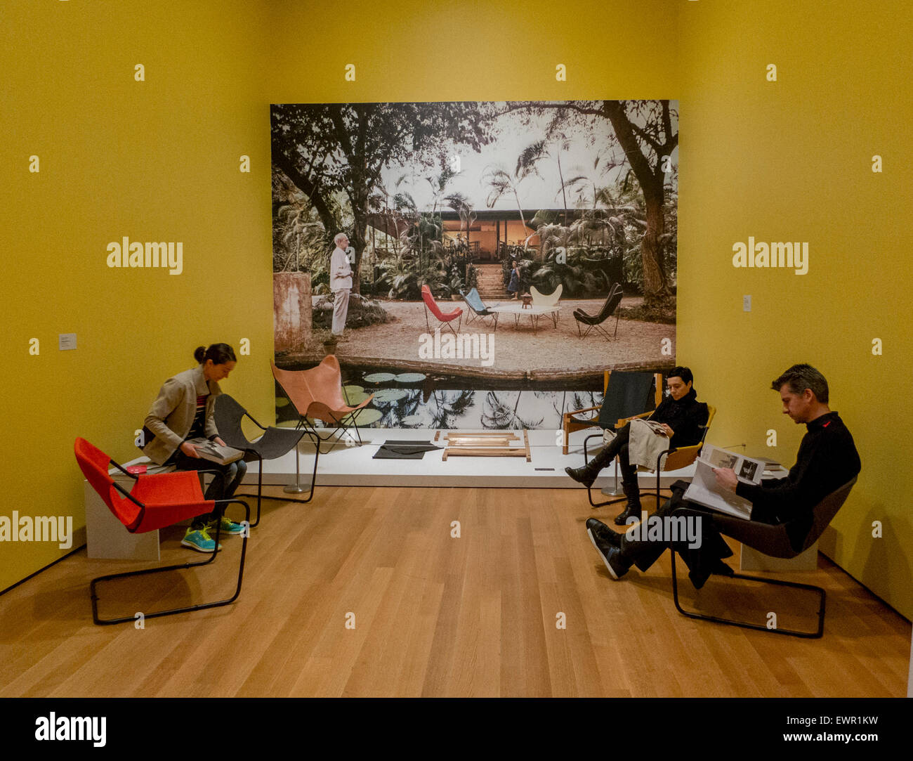 Reading-room at The Museum of Modern Art (MoMA Stock Photo - Alamy