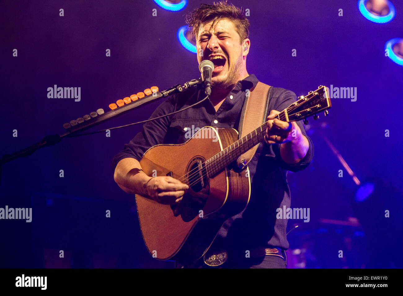 Verona Italy. 29th June 2015. The British alternative rock band MUMFORD ...