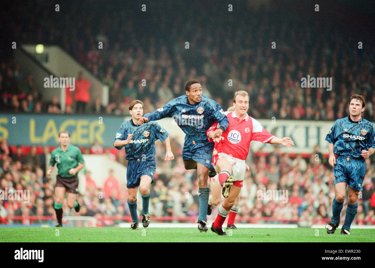 Middlesbrough 1-1 Manchester United, premier league match at Ayresome ...