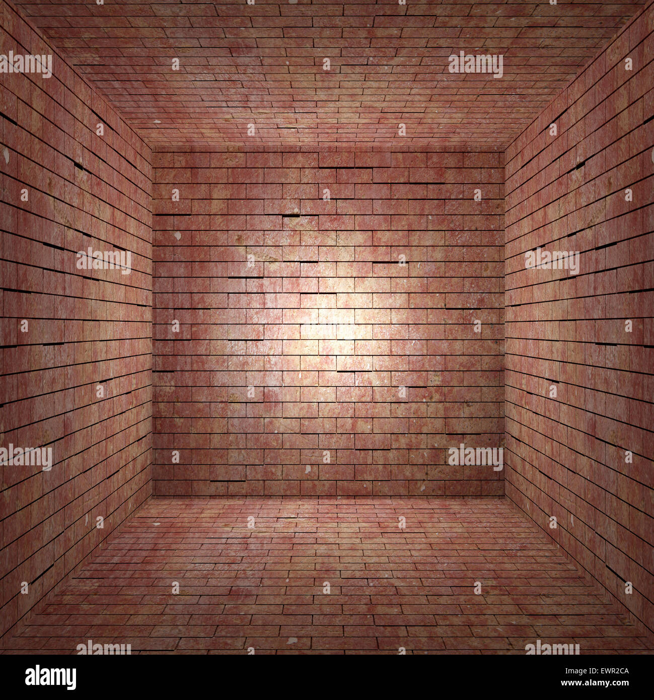 3d rendering of an abstract brick cube background Stock Photo - Alamy