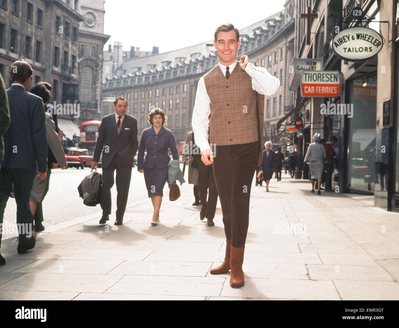 Mens autumn - winter fashion 1966 Series of images taken in around ...