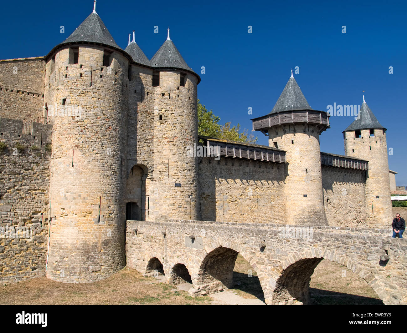 View of the Ducal Palace in Comtal Castle. A medieval fortress in ...