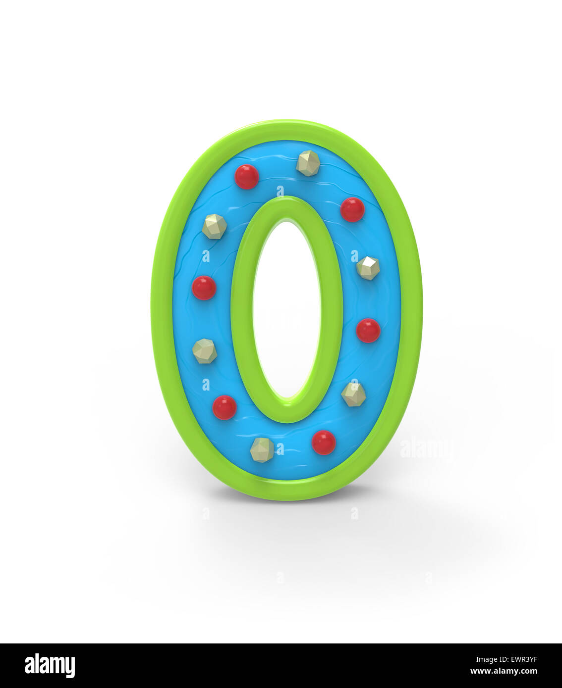 3d 0 number hi-res stock photography and images - Alamy