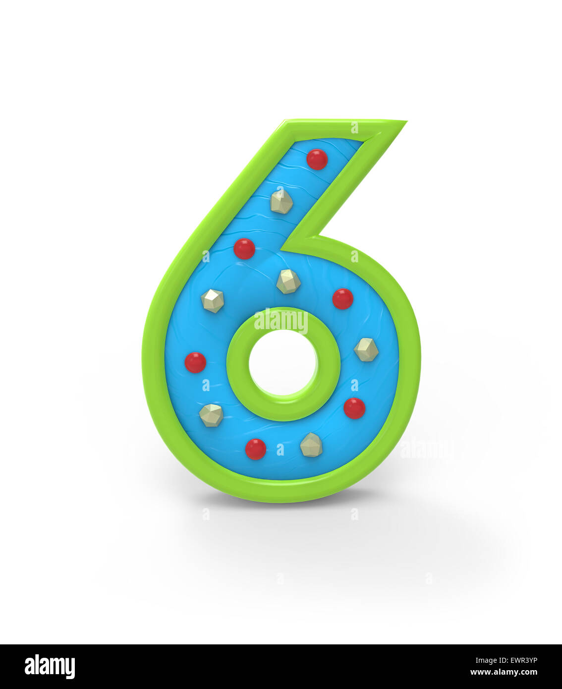 Number six Cut Out Stock Images & Pictures - Alamy