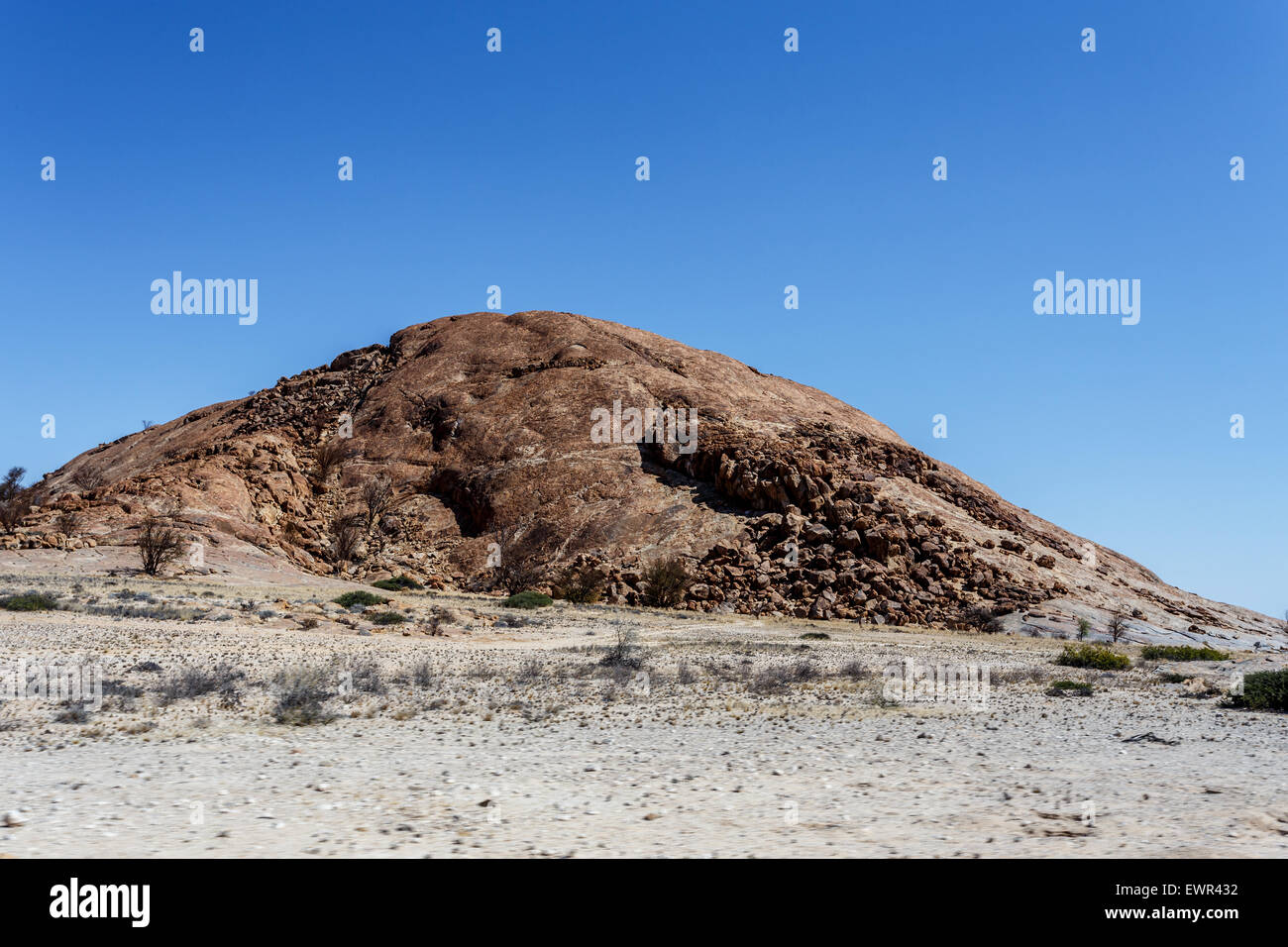 Rock formation in Namib desert in sunset, landscape, Brandberg, Namibia ...