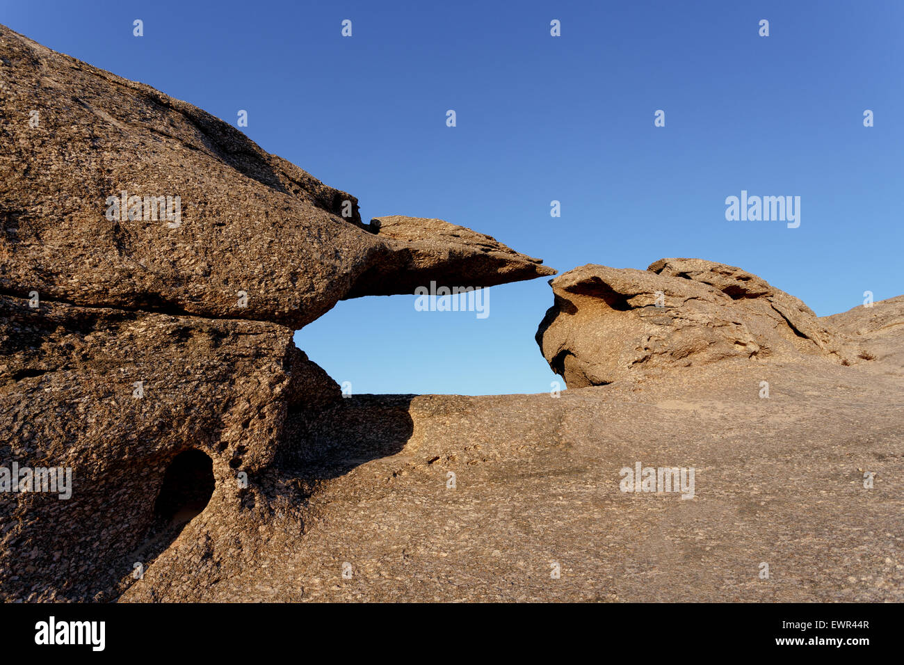 Rock formation in Namib desert in sunset, landscape, Vogelfederberg ...