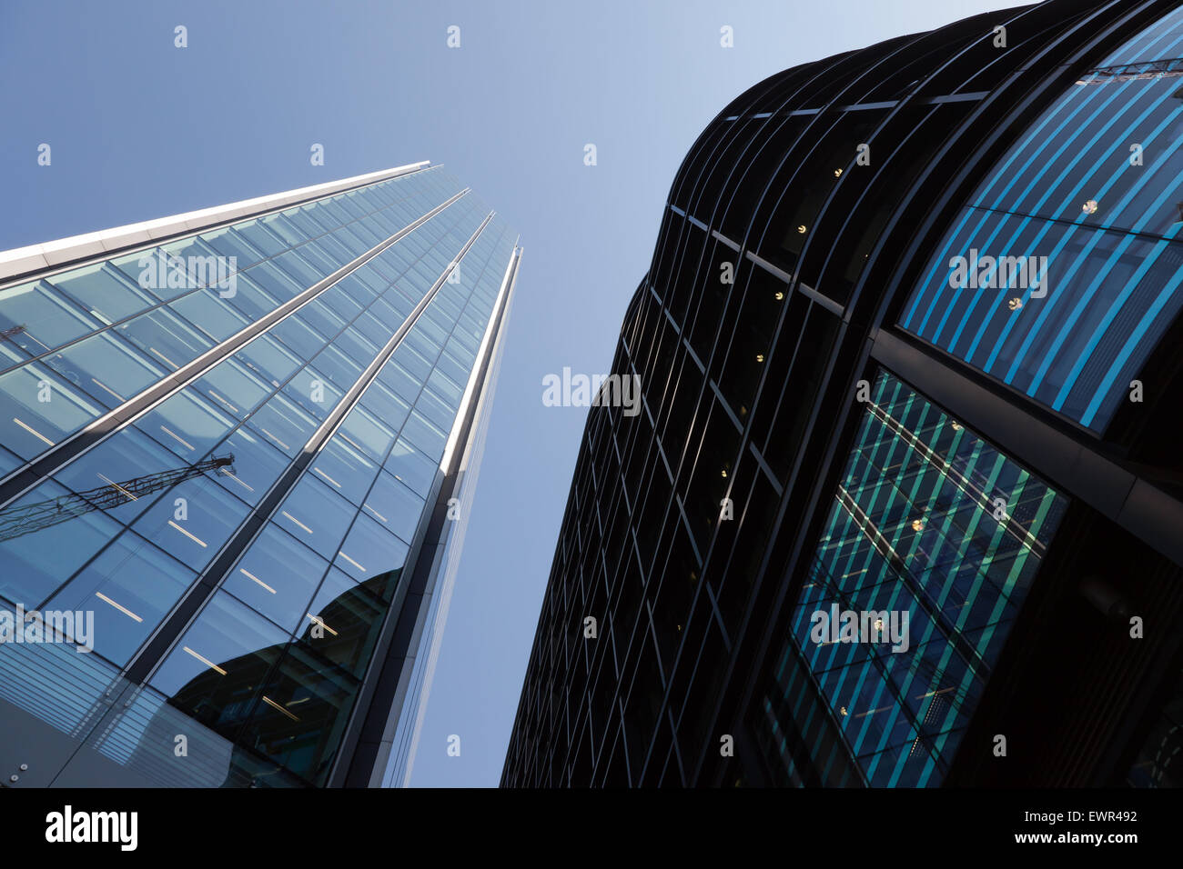 The city with a high office in high rise building hi-res stock ...