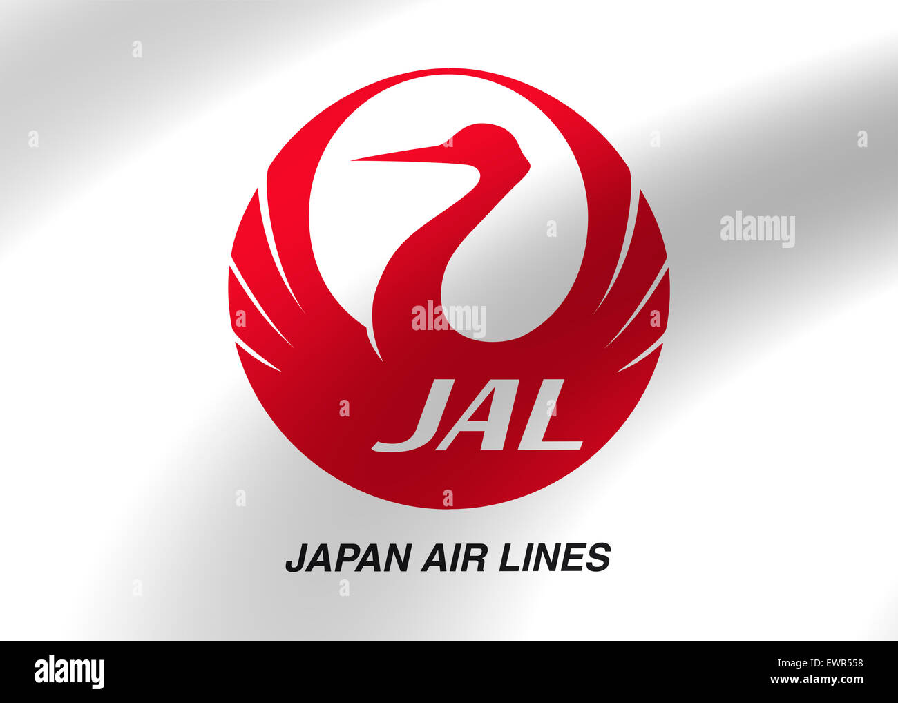 Japan Airlines logo icon flag symbol emblem sign Stock Photo - Alamy