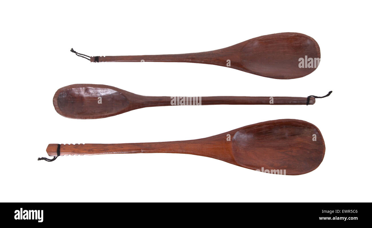Wooden ladle isolated on Cut Out Stock Images & Pictures - Alamy