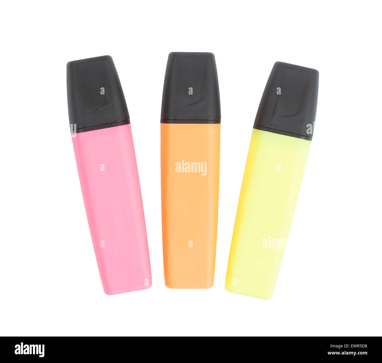 Collection of highlighters isolated over a white background Stock Photo ...