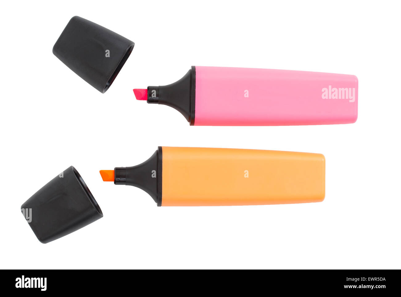 Collection of highlighters isolated over a white background Stock Photo ...