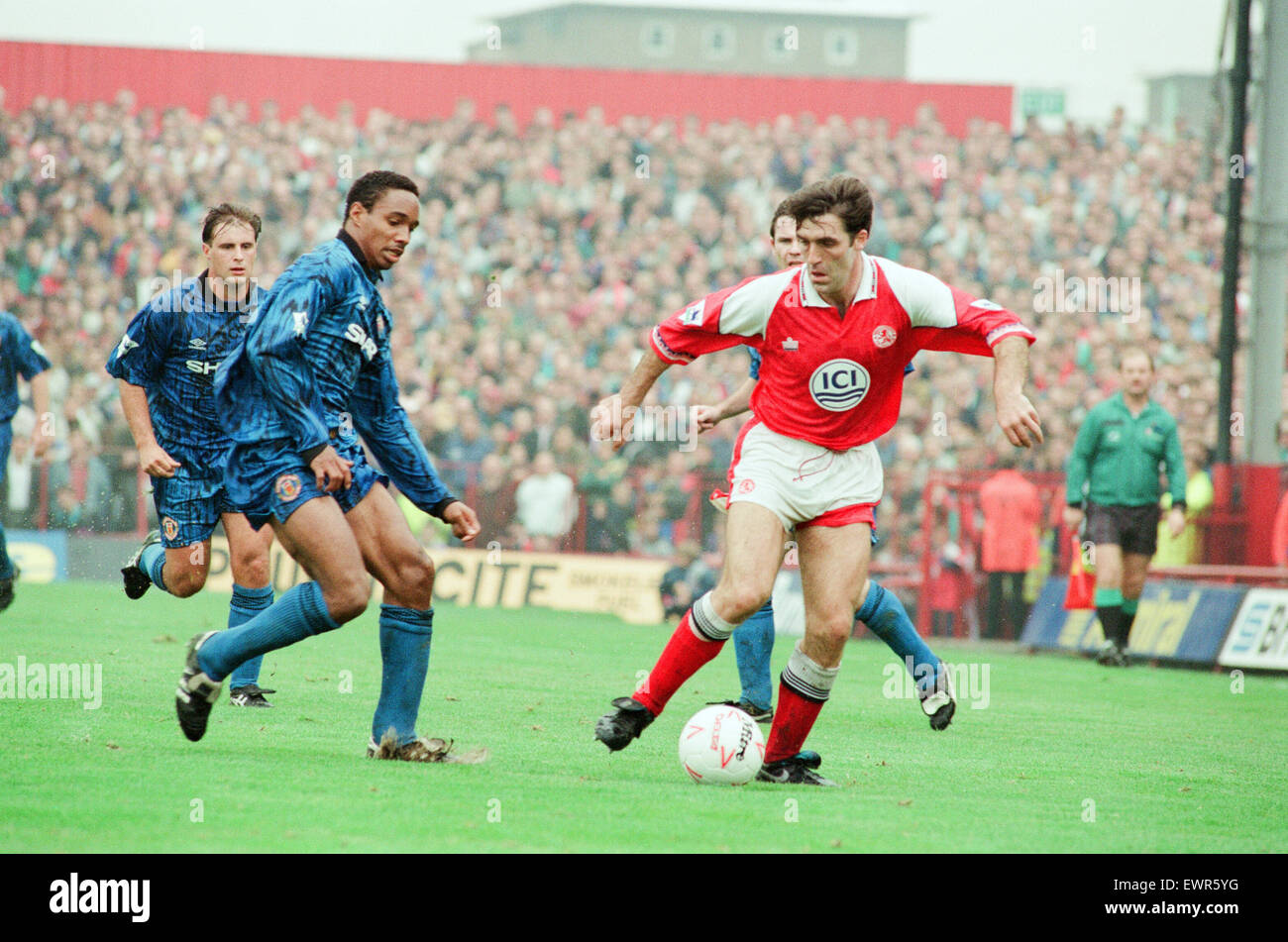 Middlesbrough 1-1 Manchester United, premier league match at Ayresome ...