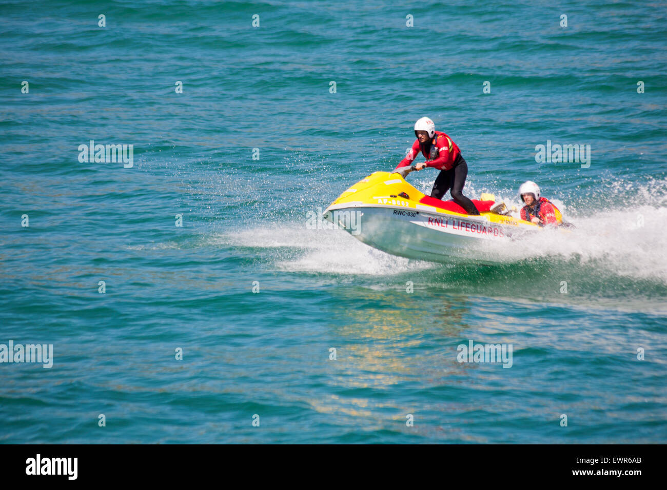Rnli lifeguards jet ski hi-res stock photography and images - Alamy