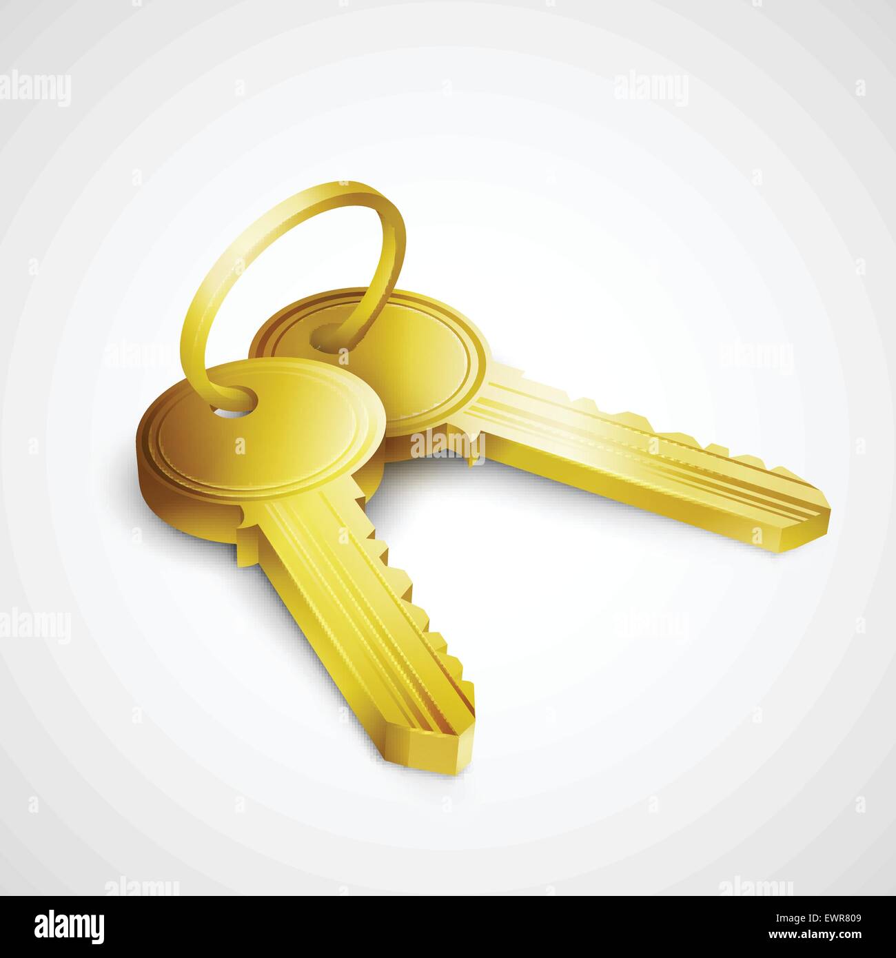 Old golden key on Stock Vector Images - Alamy