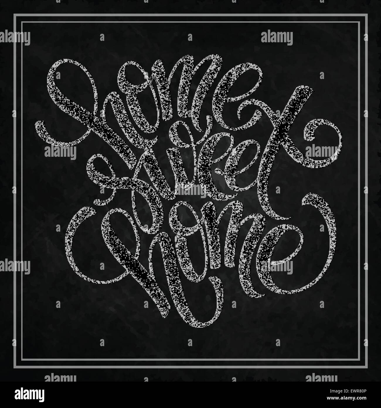 home sweet home hand lettering, vector Stock Vector Image & Art - Alamy