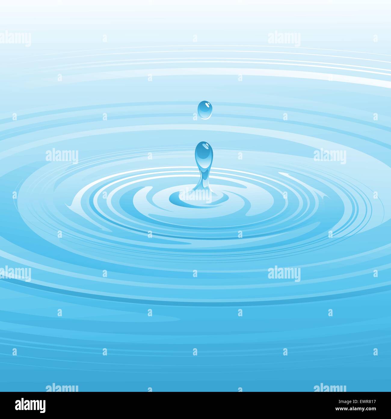 Falling water drop. Vector illustration Stock Vector Image & Art - Alamy