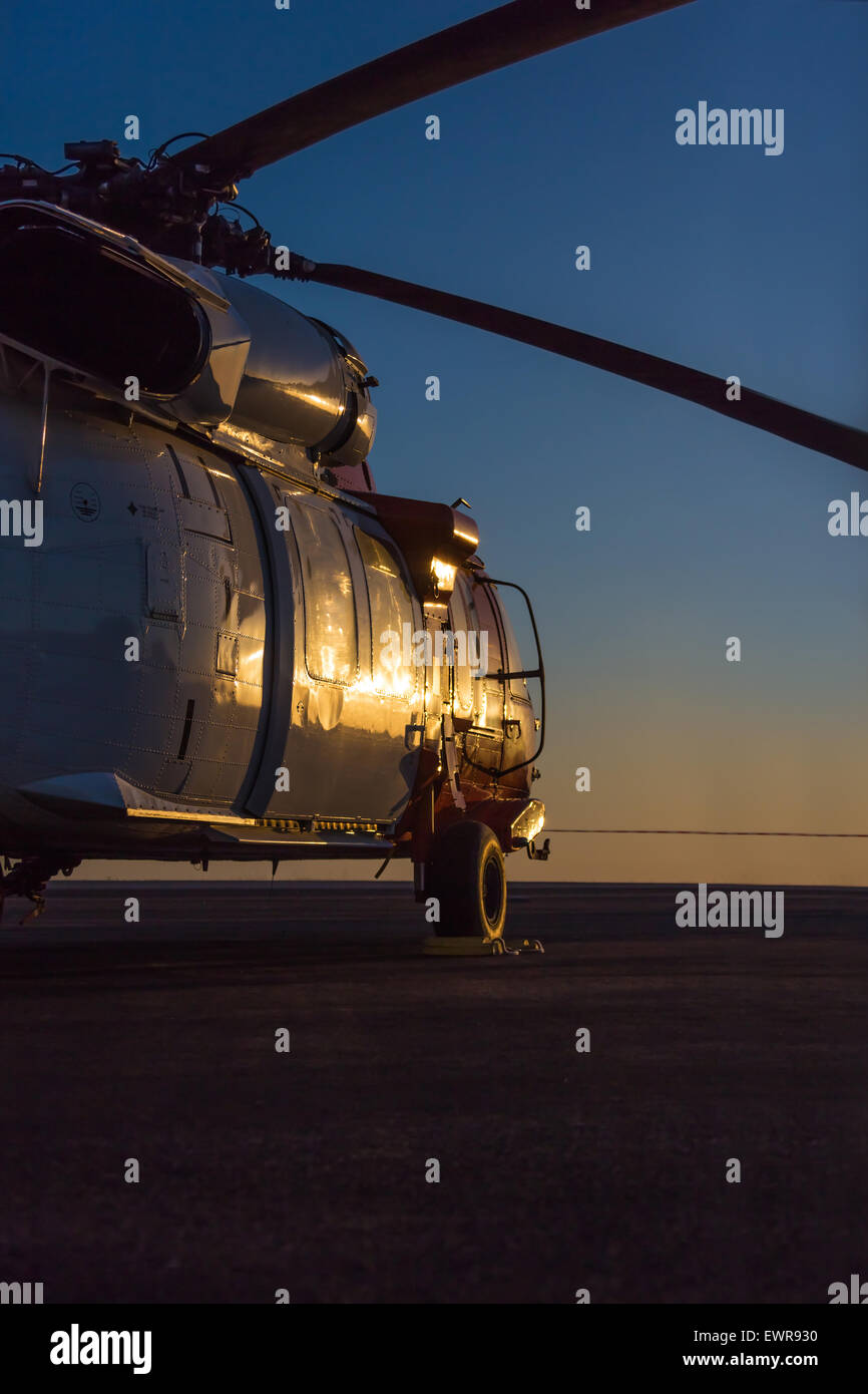 big military helicopter at the airport closeup Stock Photo - Alamy