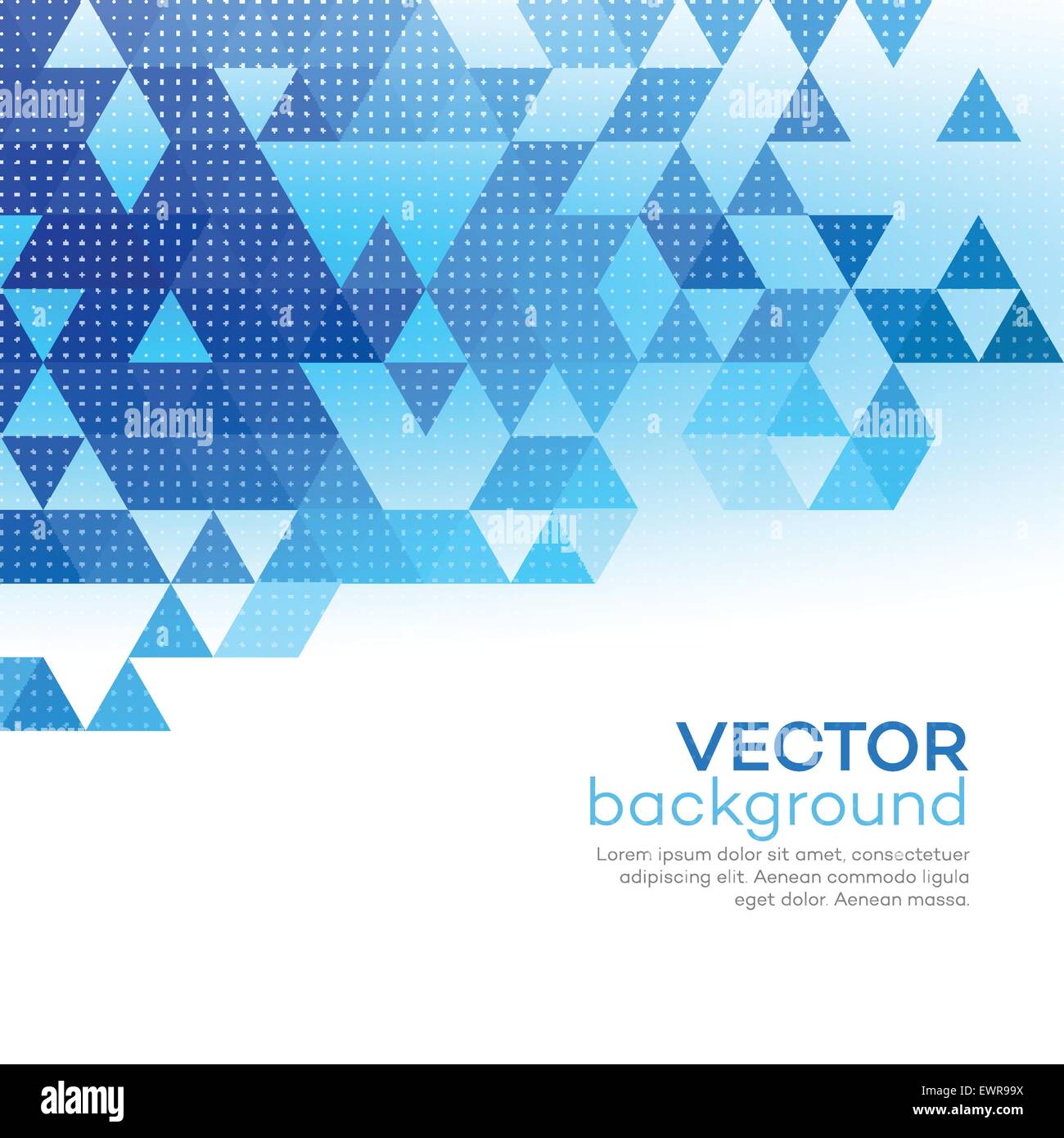 Abstract background made up of blue triangular shapes Stock Vector ...