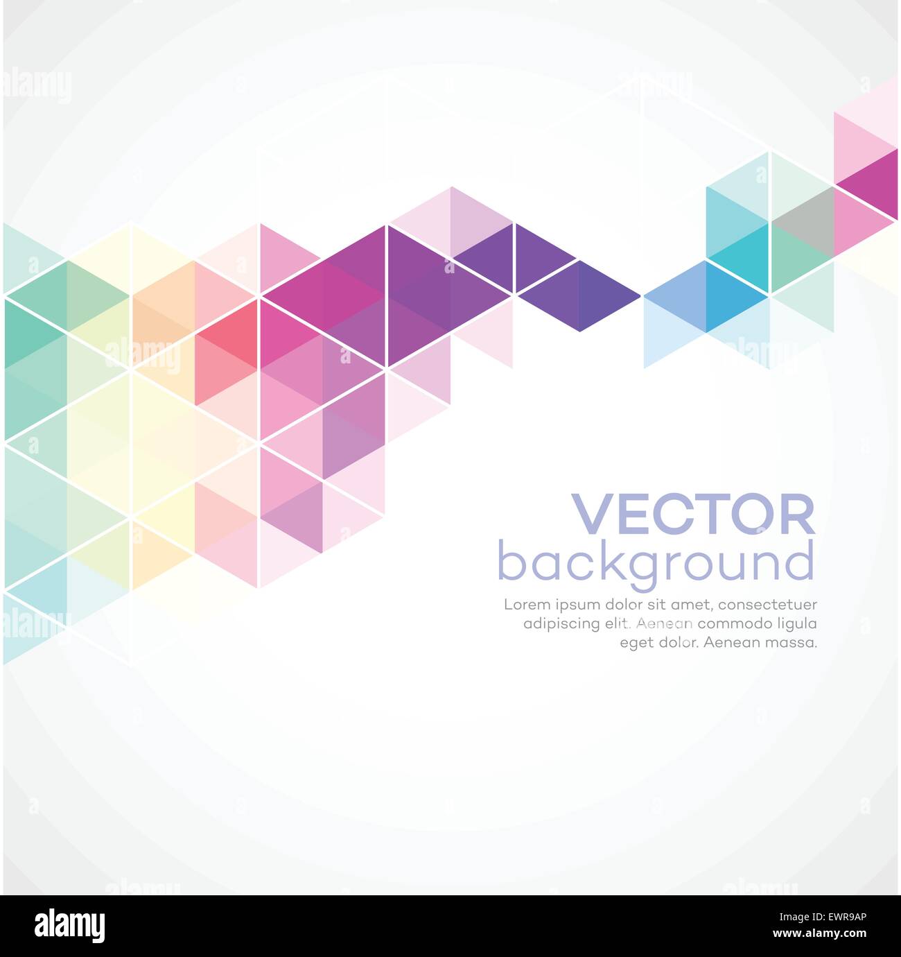 Color geometric background with triangles. Vector illustration Stock ...