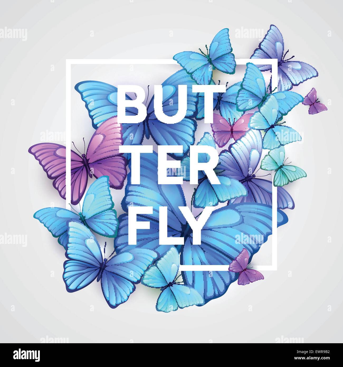 Vector butterflies background design Stock Vector Image & Art - Alamy