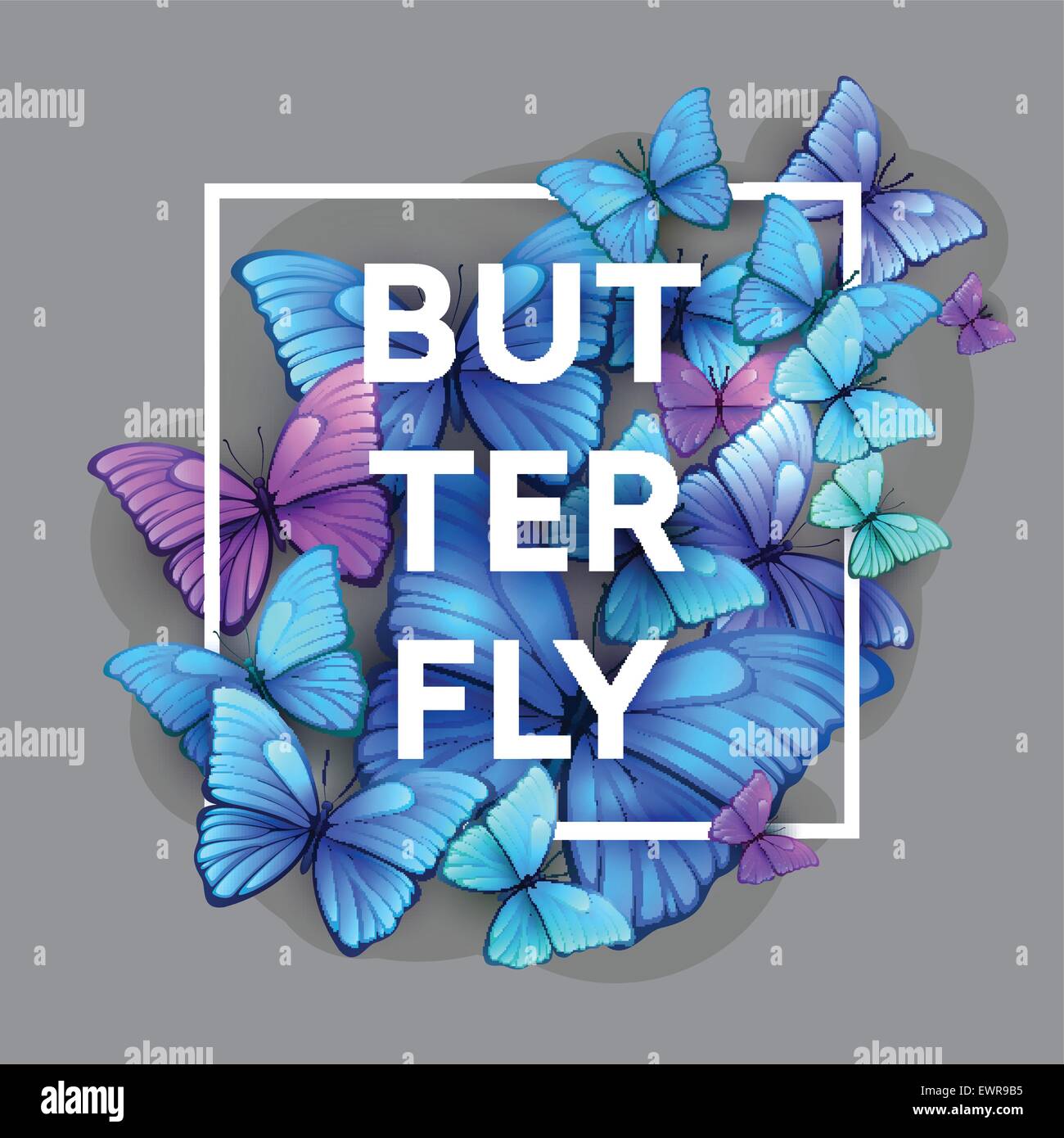 Vector butterflies background design Stock Vector Image & Art - Alamy