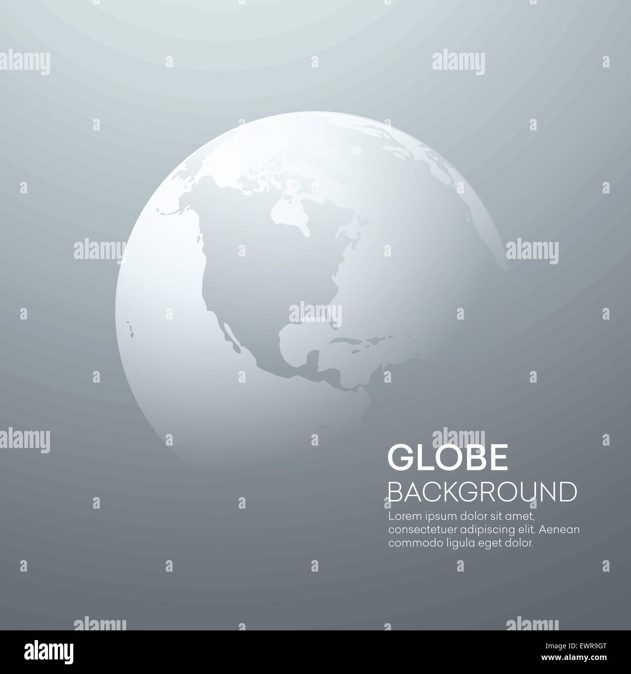 Background with Planet Earth Globe. Vector Illustration Stock Vector ...