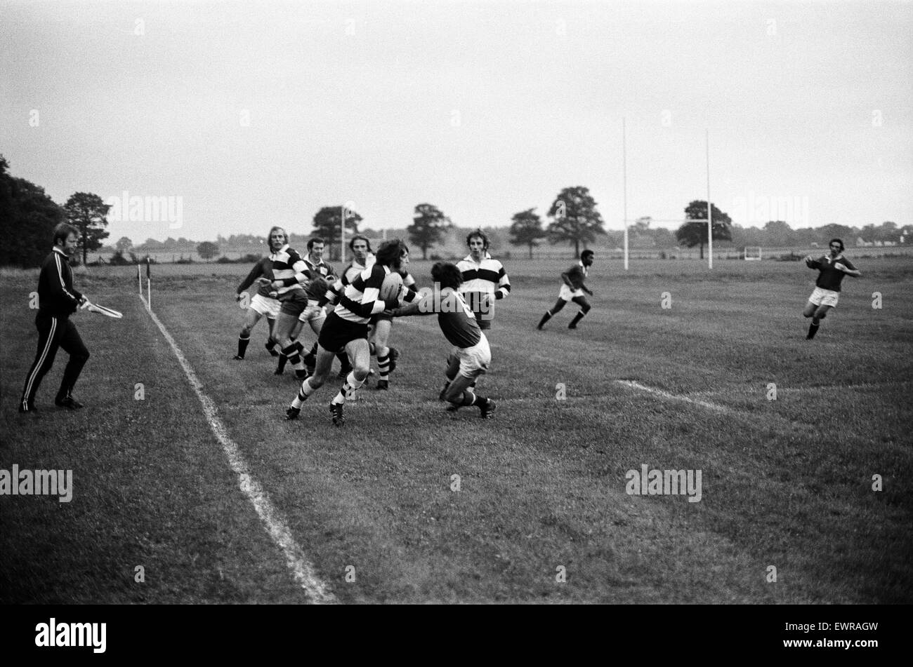 Rugby match, Birmingham v Coventry. 2nd October 1974 Stock Photo - Alamy