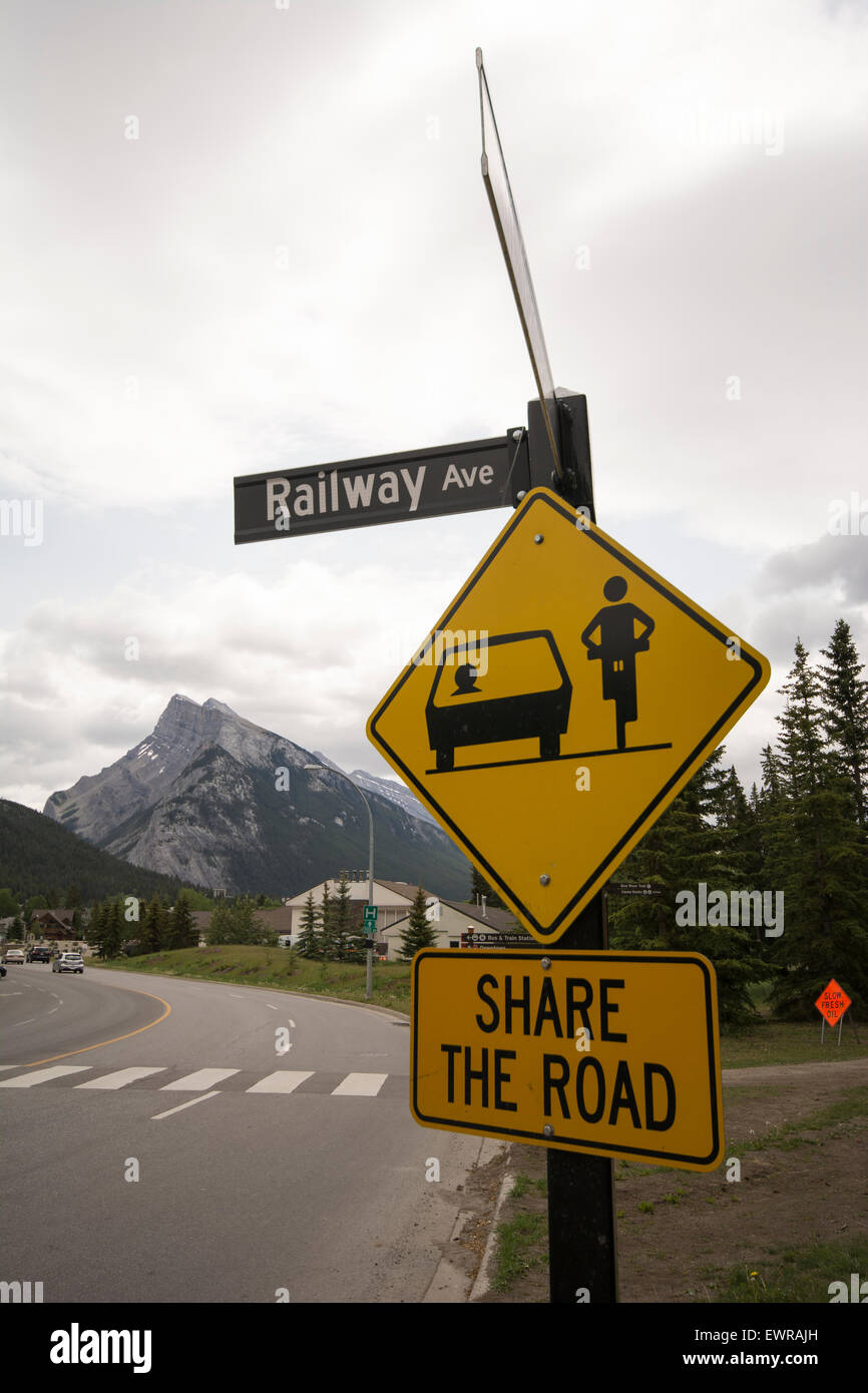 A quirky road safety sign encouraging safe use of the road by all ...