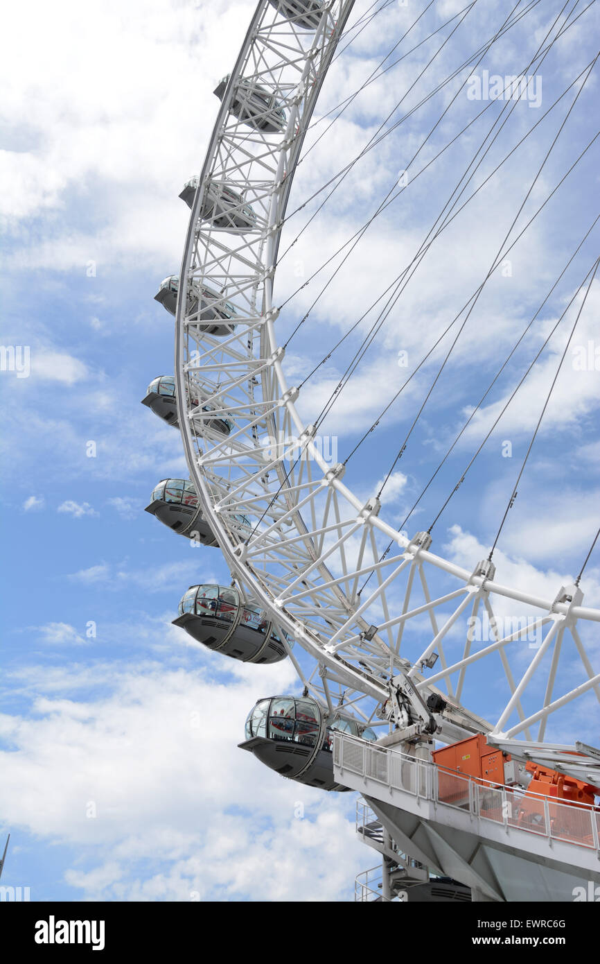 London Eye, up close. England Stock Photo - Alamy