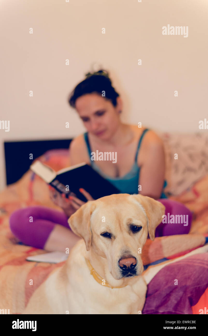 Reading is boring Stock Photo - Alamy