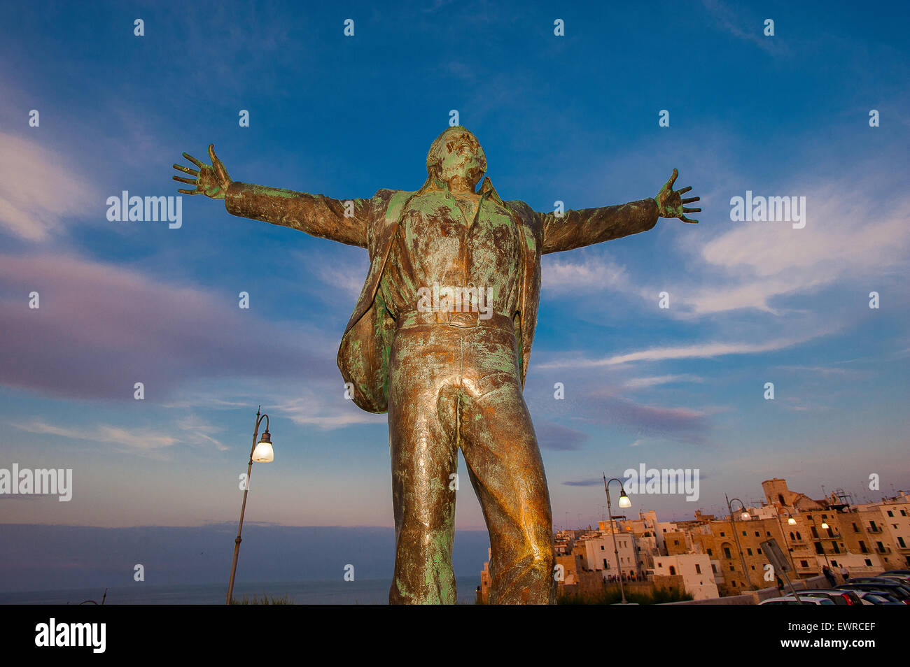 |Italy Apulia Polignano a Mare Domenico Modugno Statue Stock Photo - Alamy