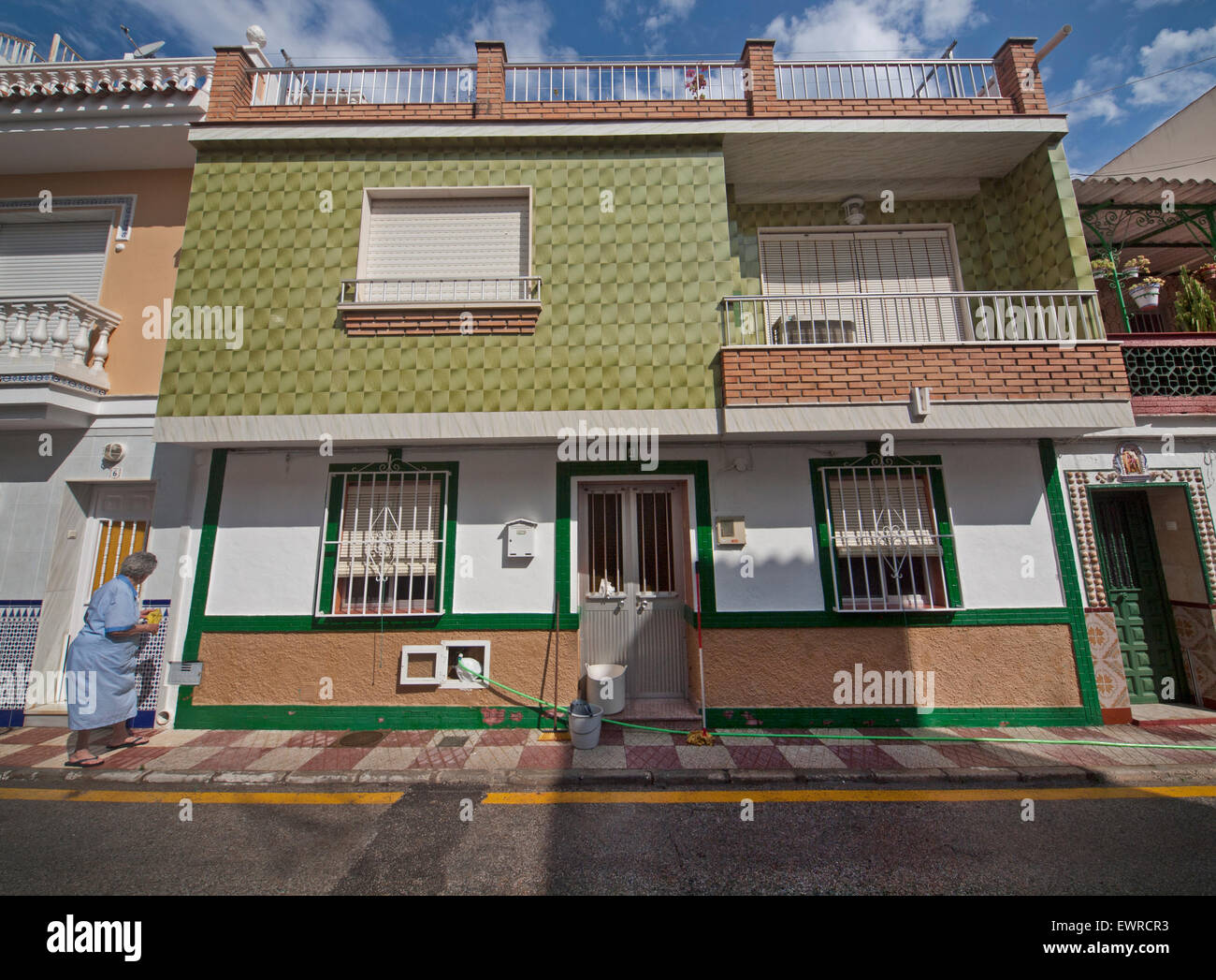 The old town in Torre del Mar, Costa del Sol, Spain Stock Photo - Alamy