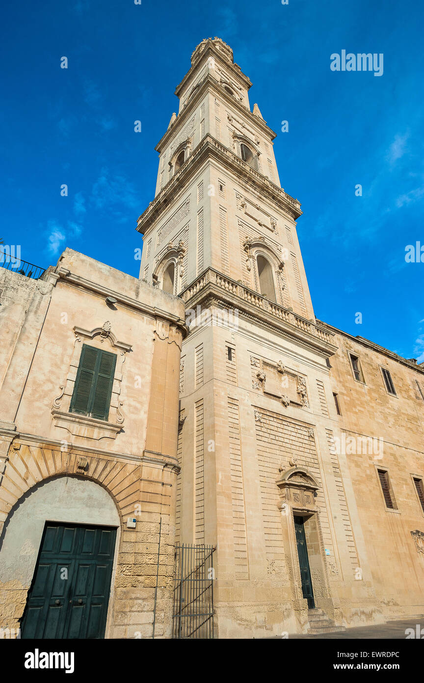 Italy Apulia Lecce Salento Duomo Square and The Cathedral - The Bell ...
