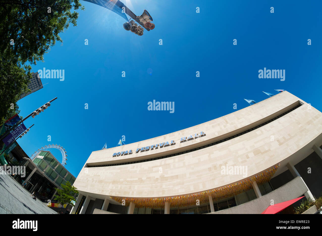 South Bank, London, UK. 30th June 2015. UK Weather: Cloudless blue ...