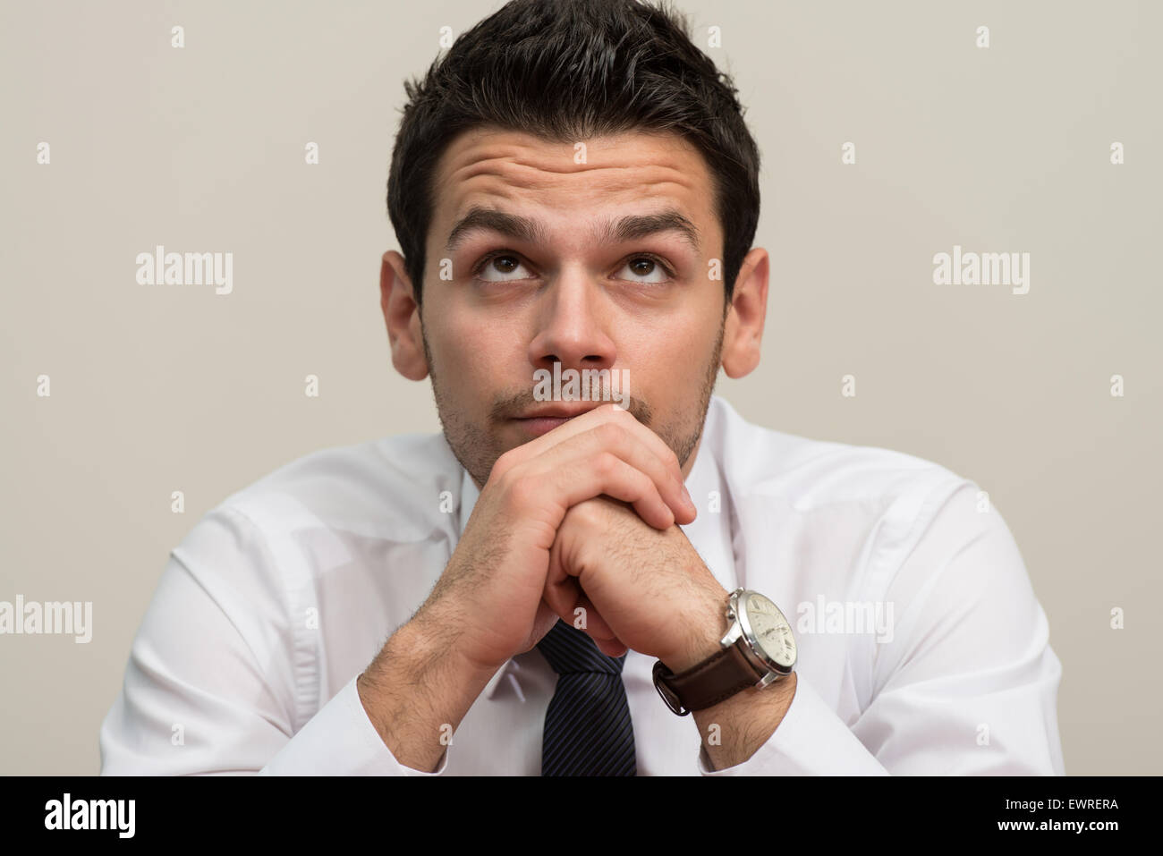 Young Business Man With Problems And Stress In The Office Stock Photo ...