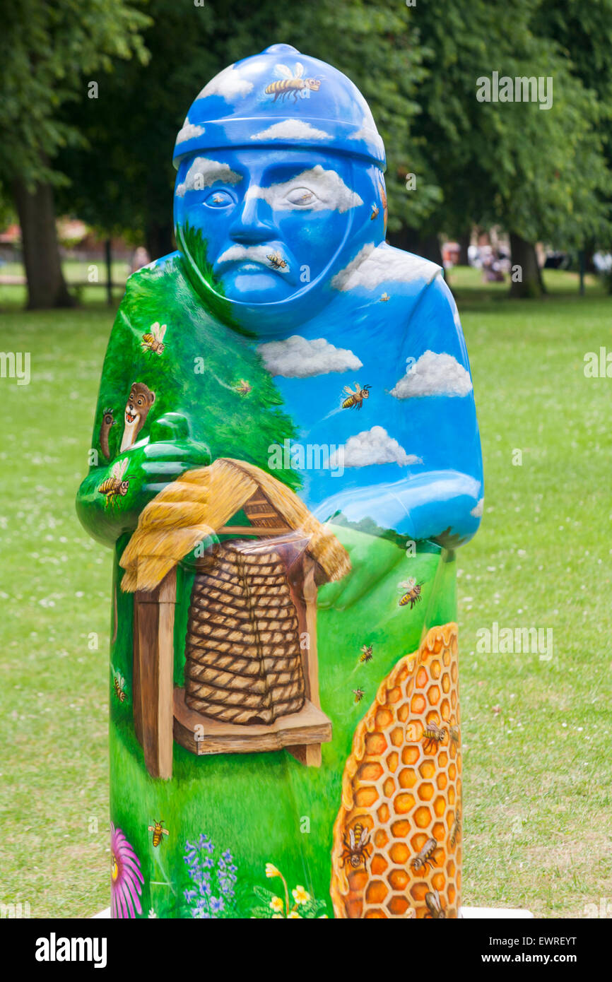 Busy Bee Baron sculpture on display, part of the Barons Trail through ...