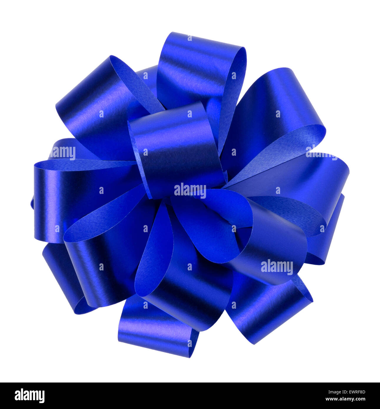 blue bow isolated on the white background Stock Photo - Alamy