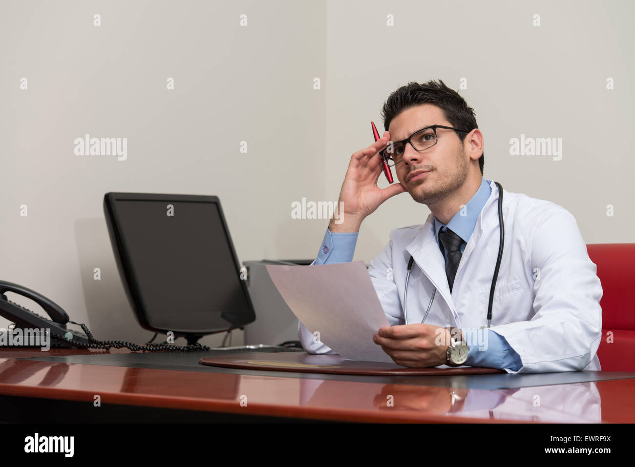 Doctor Writing A Letter - Notes Or Signing A Document Or Agreement ...