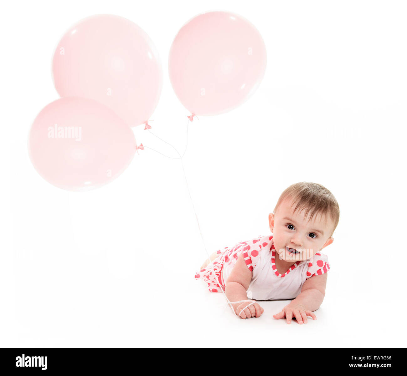 cute little baby child balloon Stock Photo - Alamy