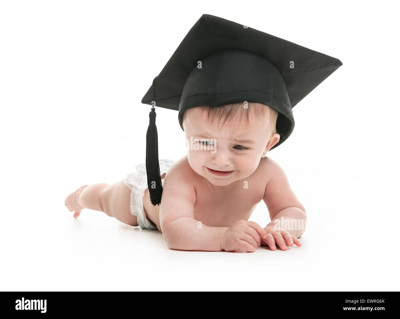 Cry craduate baby Stock Photo - Alamy