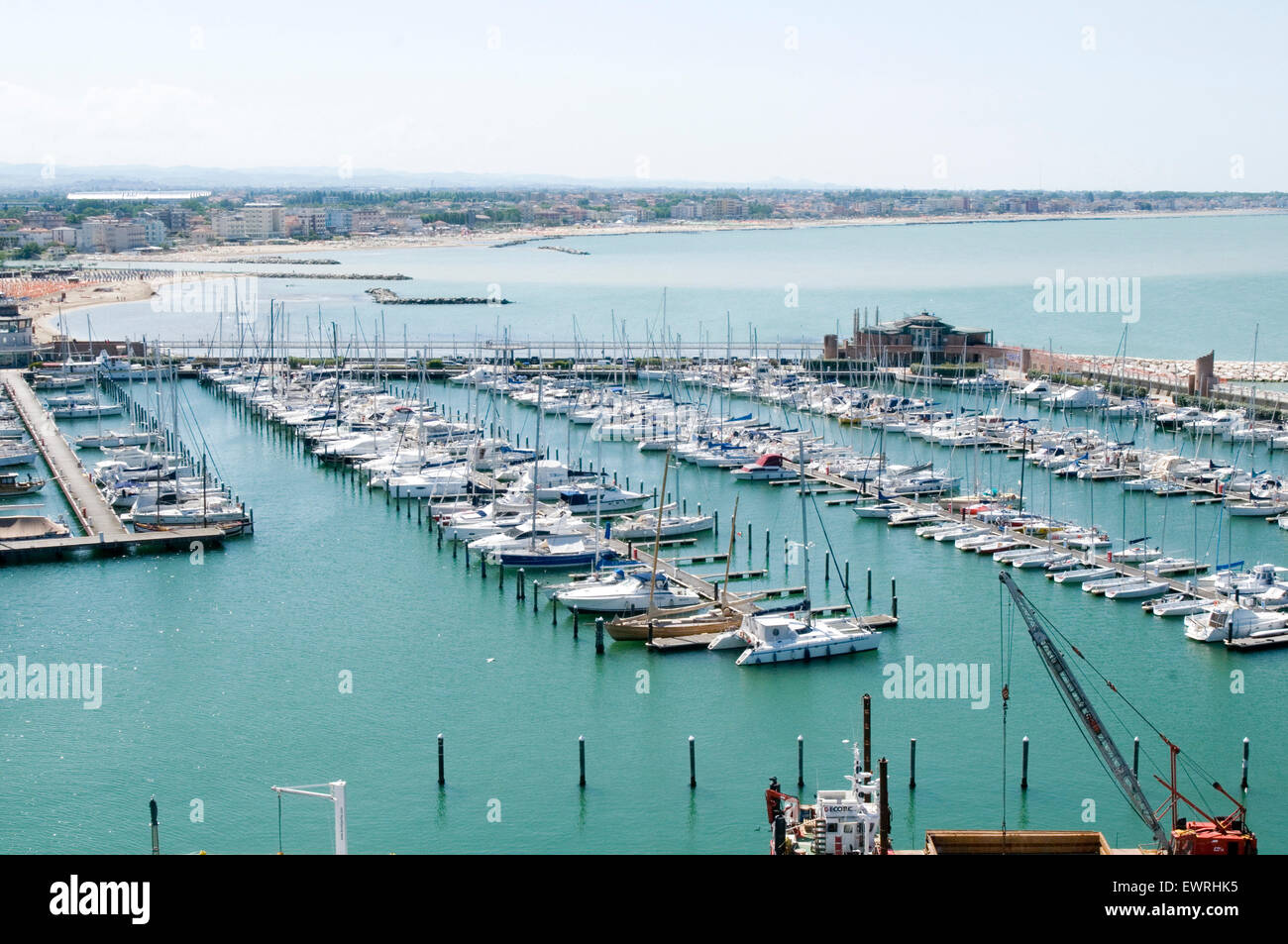 rimini italy italian beach beaches Emilia Romagna region Adriatic Sea ...