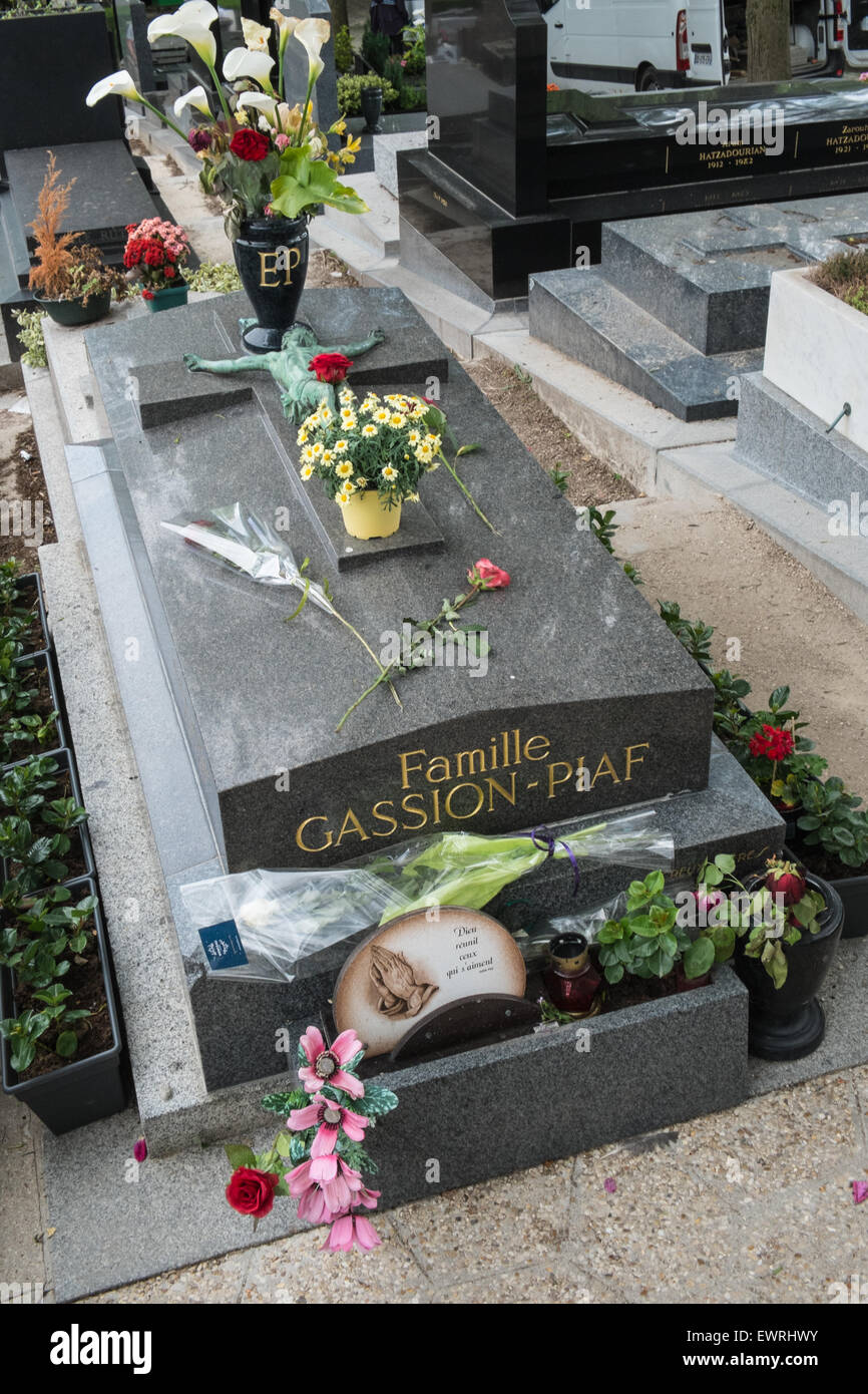 Edith piaf grave hi-res stock photography and images - Alamy