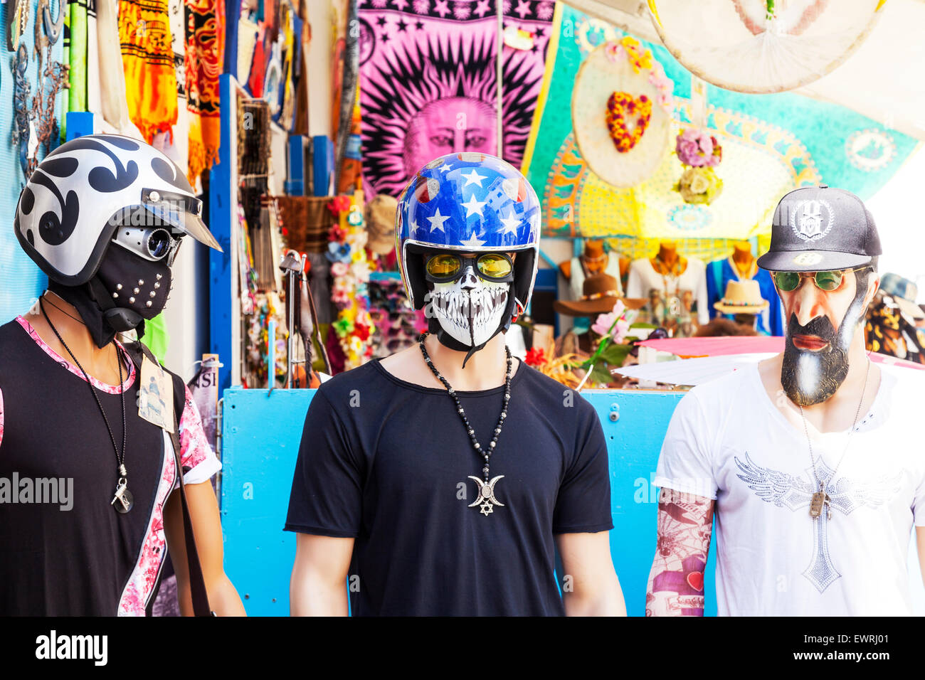 Scary masks motorcyclists face scarfs goggles crash helmets protection ...