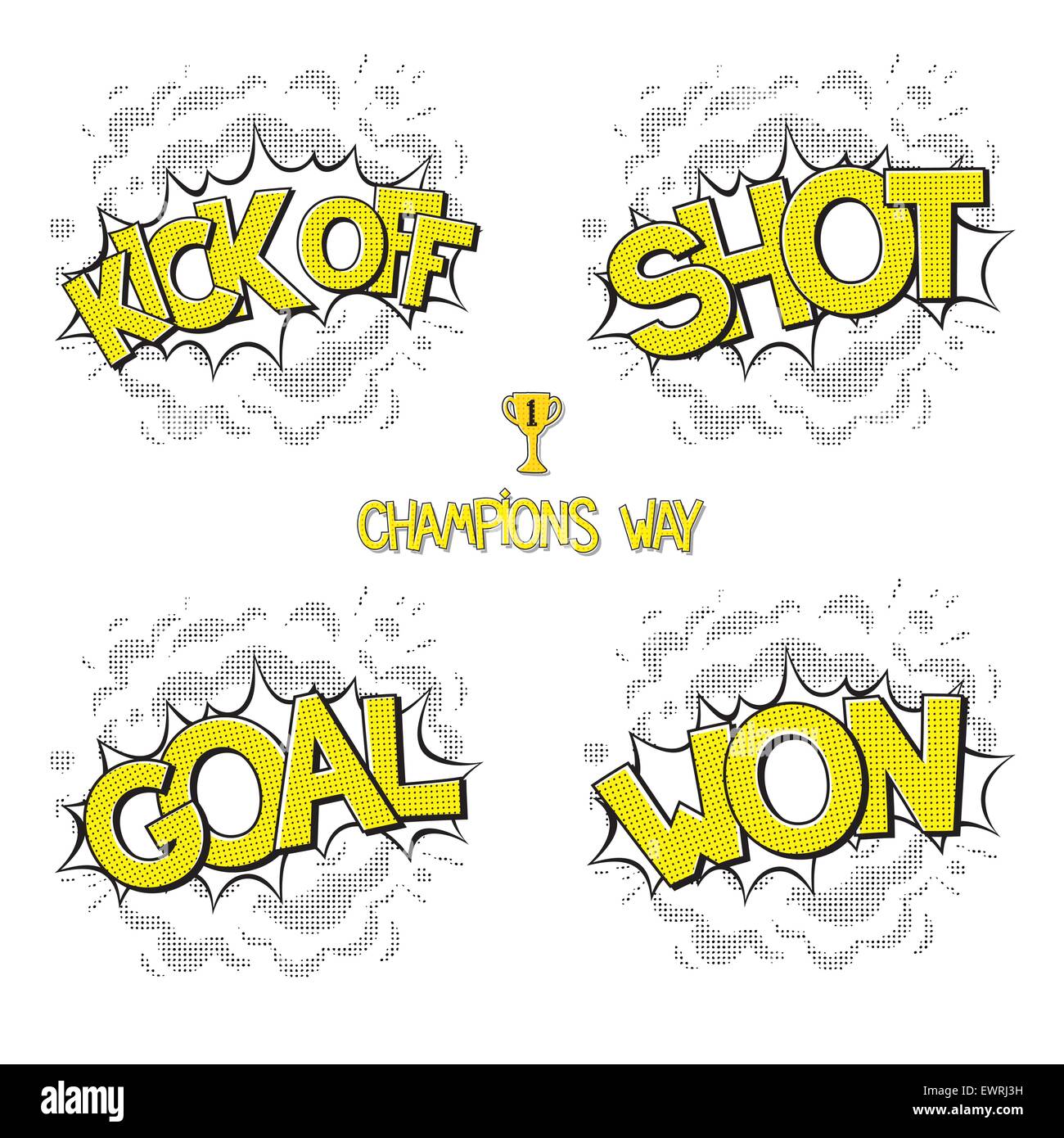 Soccer Comic High Resolution Stock Photography and Images - Alamy