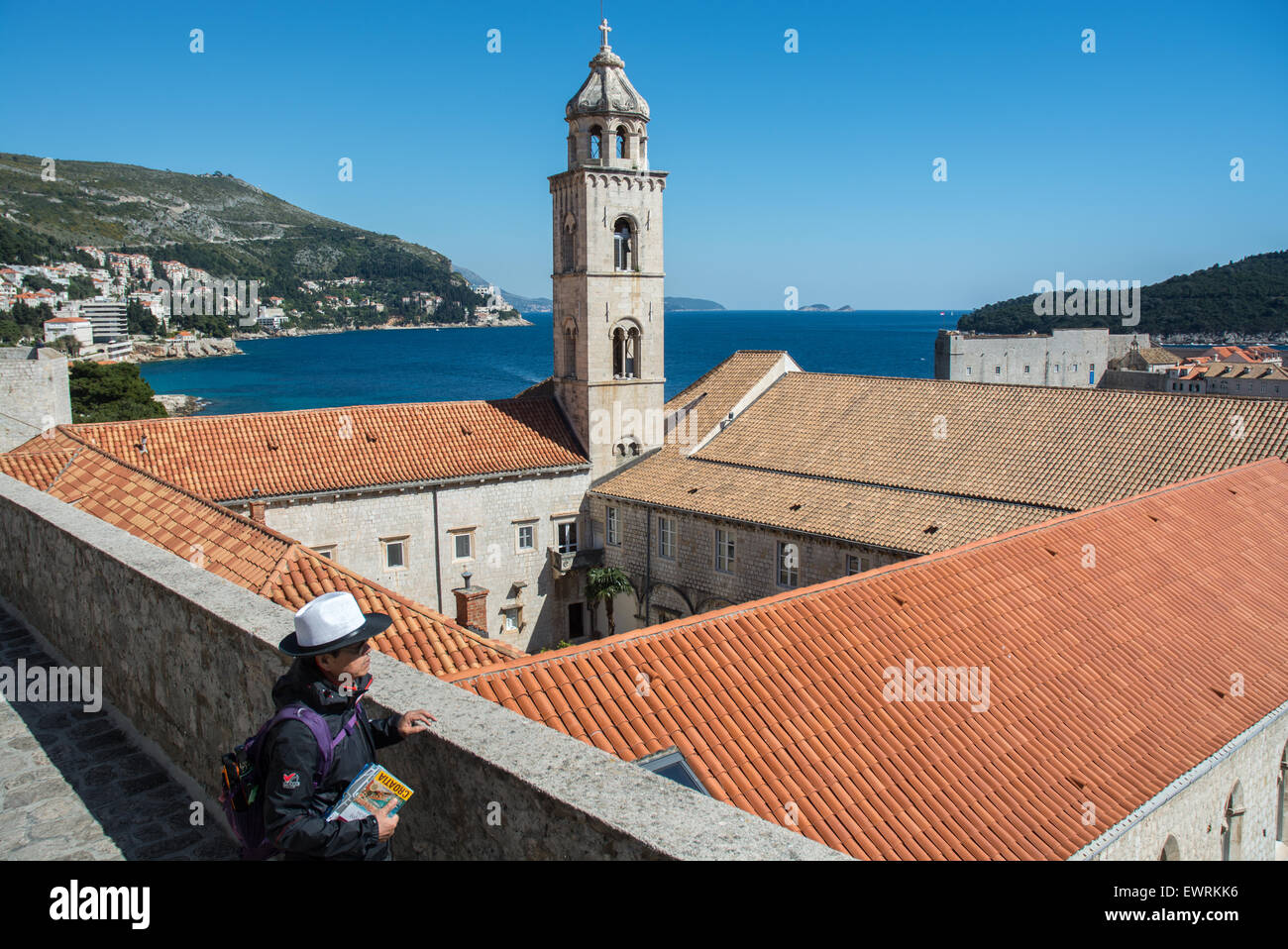bell tower of dominican monastery,dubrovnik, croatia Stock Photo - Alamy