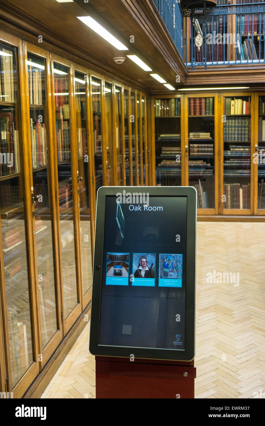 Oak Room at Award winning Central Library,Liverpool Stock Photo - Alamy