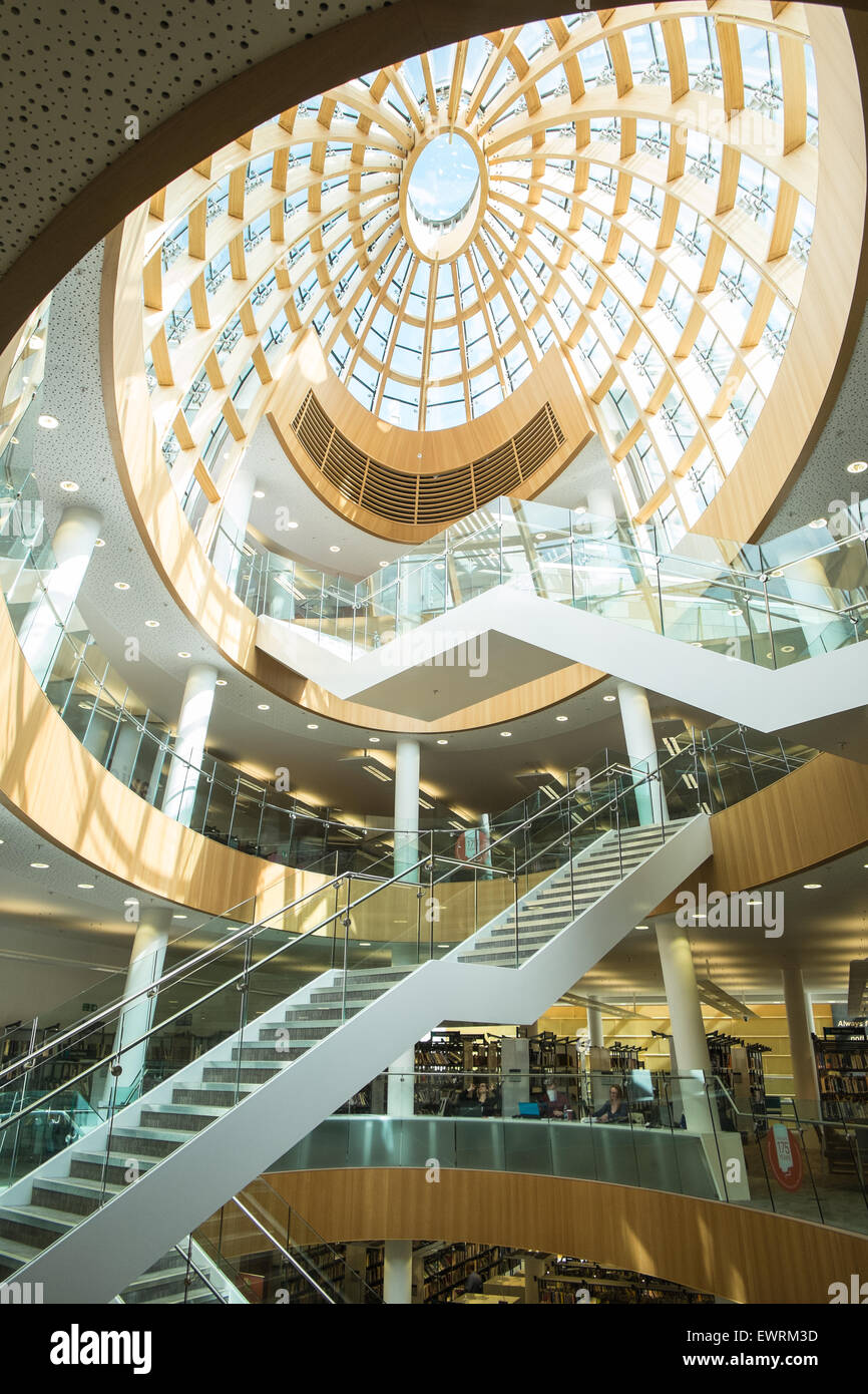 Glass Dome at Award winning Central Library,Liverpool Stock Photo - Alamy