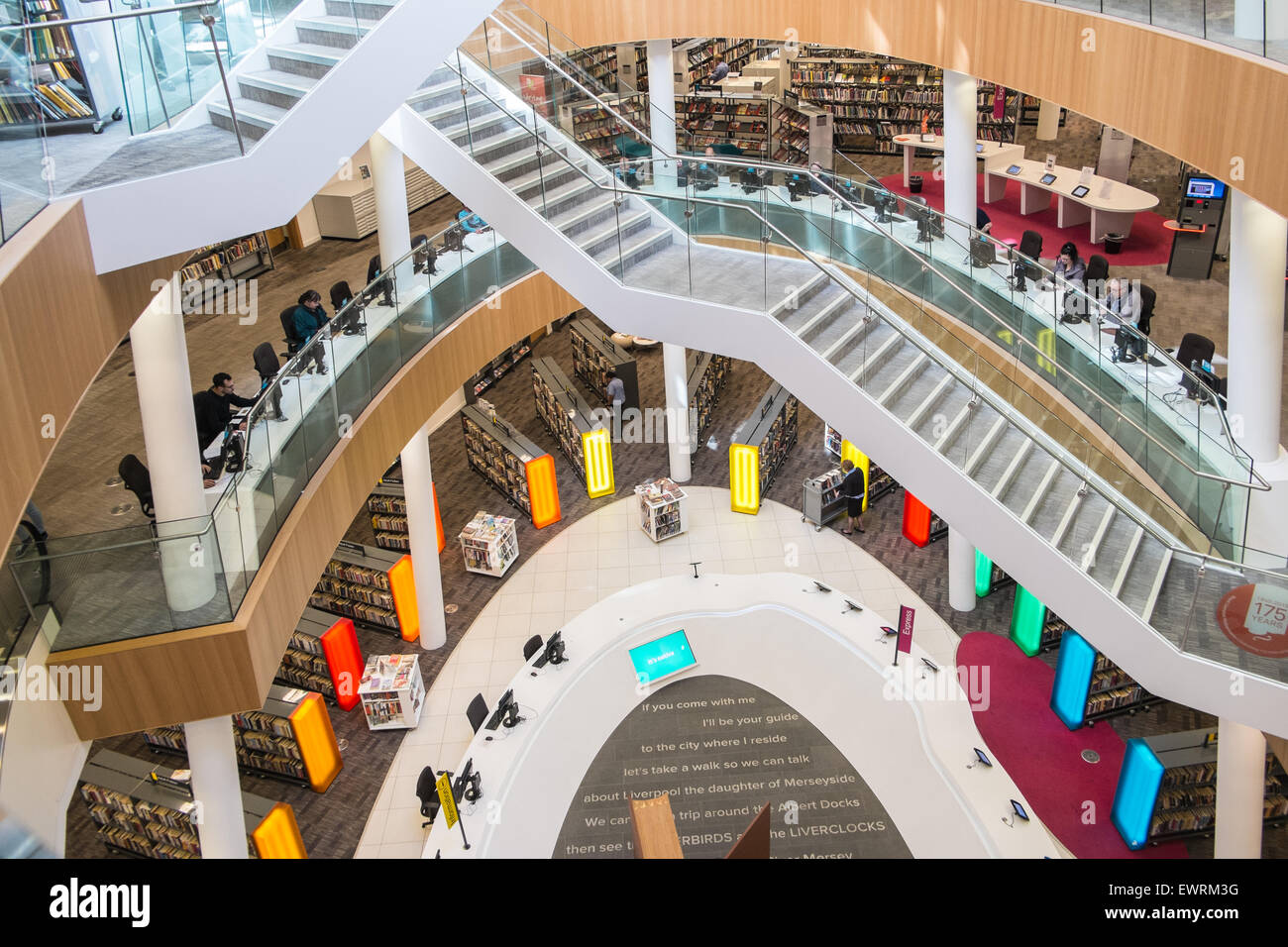 Award winning Central Library,Liverpool Stock Photo - Alamy