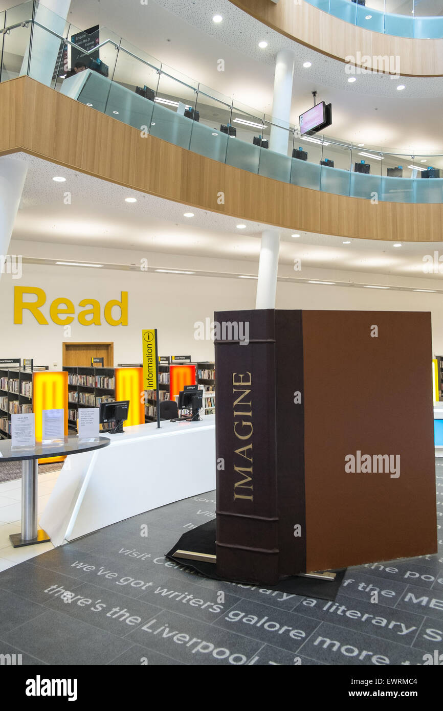 Oversized,huge Imagine book at Award winning Central Library,Liverpool ...