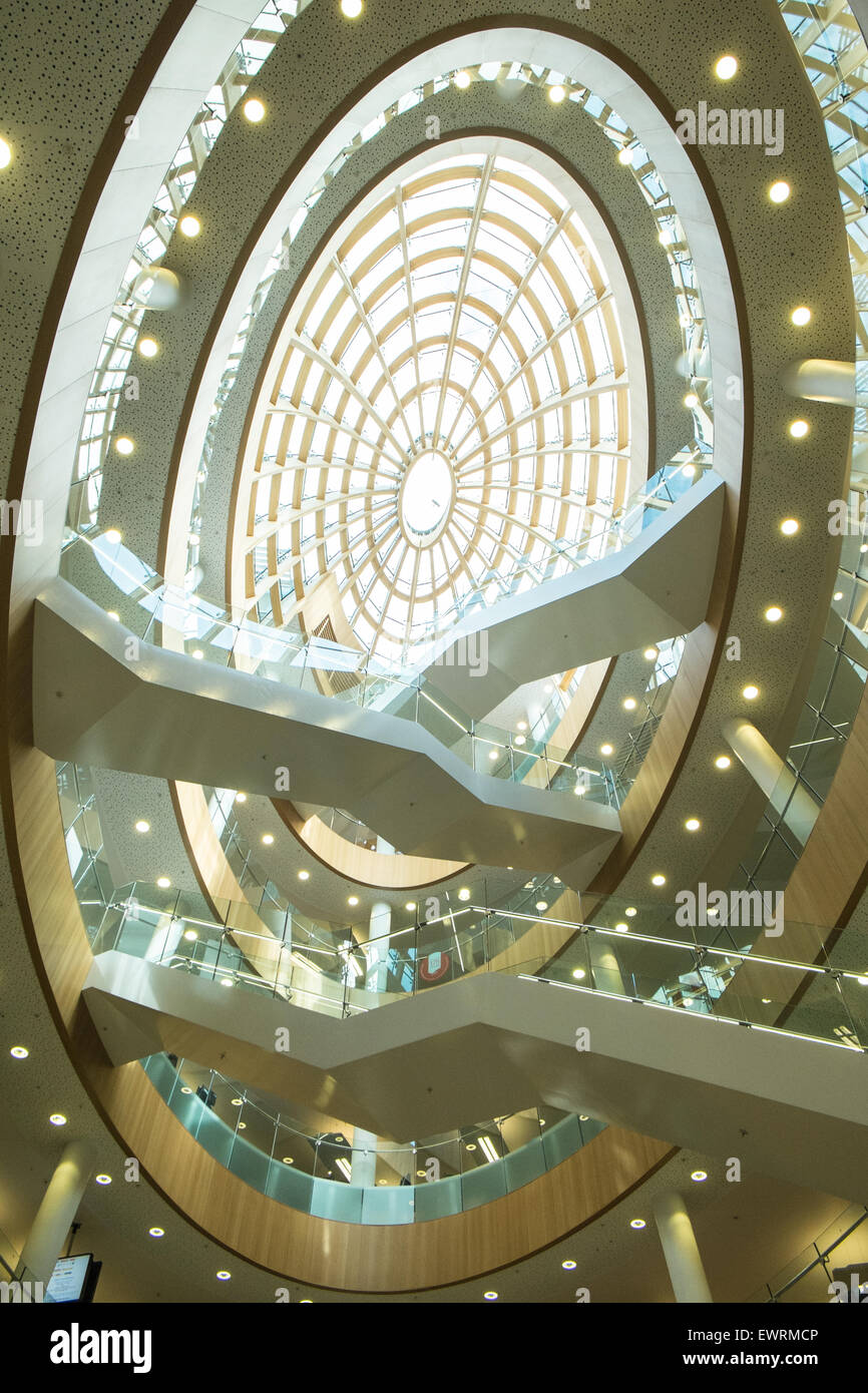 Glass dome of Award winning Central Library,Liverpool Stock Photo - Alamy